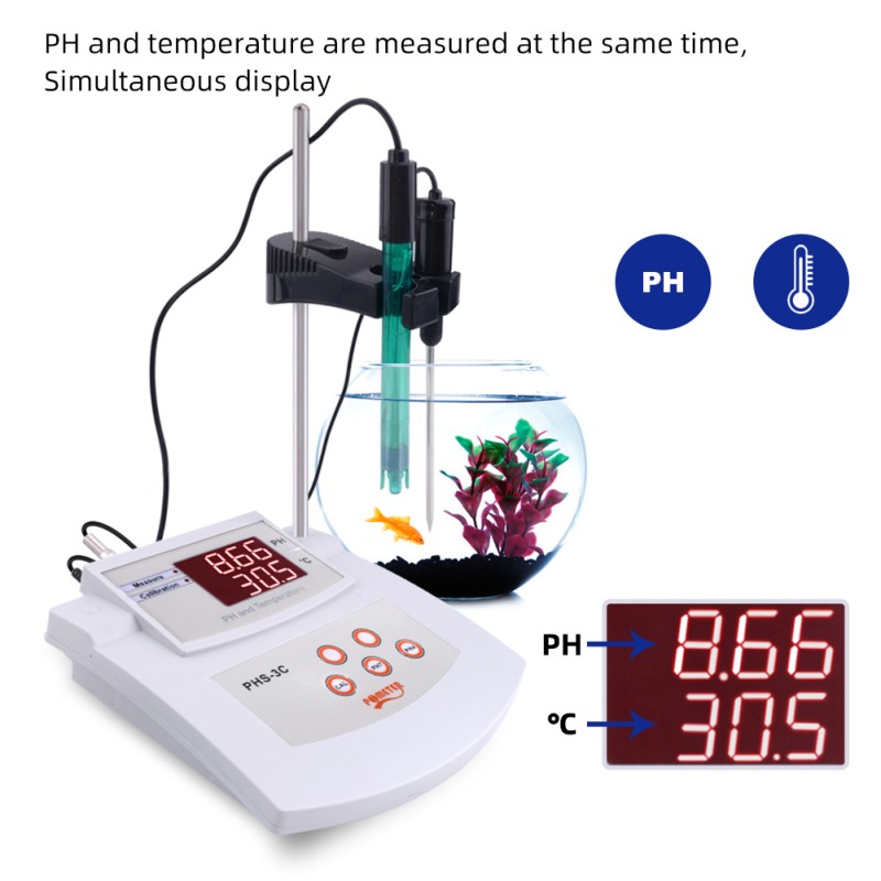 PHS-3C PH Meter side view