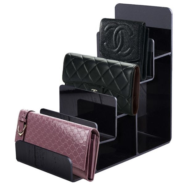 Quality 4-layer wallet display bracket acrylic wallet display rack jewelry glasses display stand for sale