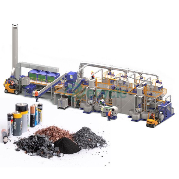 Quality HENAN RECYCLE Black Powder Lithium Ion Battery Recycling Machine for Electronic Waste for sale