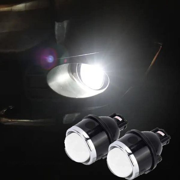 Quality White Color Exterior Projector 3 Inch Round LED Fog Lights LED Lamp For Car Accessories for sale