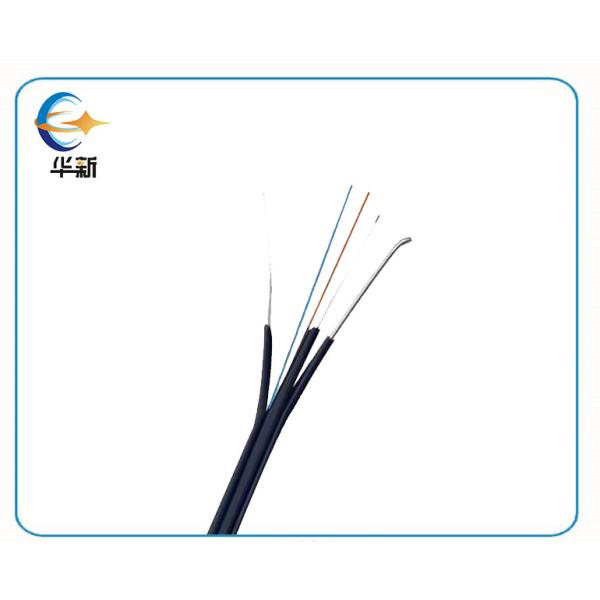 Quality 1 2 Core Ftth Drop Cable 1km 2km Roll Single Mode LSZH 4core GJYXFCH for sale