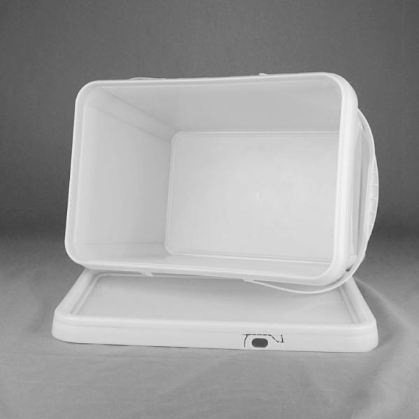 Quality 20 Liter Large Capacity Square Five Gallon Buckets PP Material for sale
