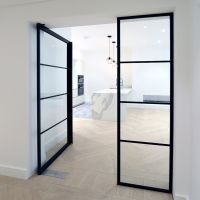 Quality Waterproof and Sound Insulation Aluminum Swing Door with 304 Stainless Steel for sale