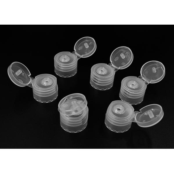Quality Translucent Plastic Flip Top Dispensing Caps Fully Tighten Non Leak for sale