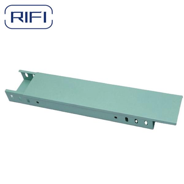 Quality OEM Solid Trough Electrical Cable Rack With Plate Cover Solid Cable Tray for sale