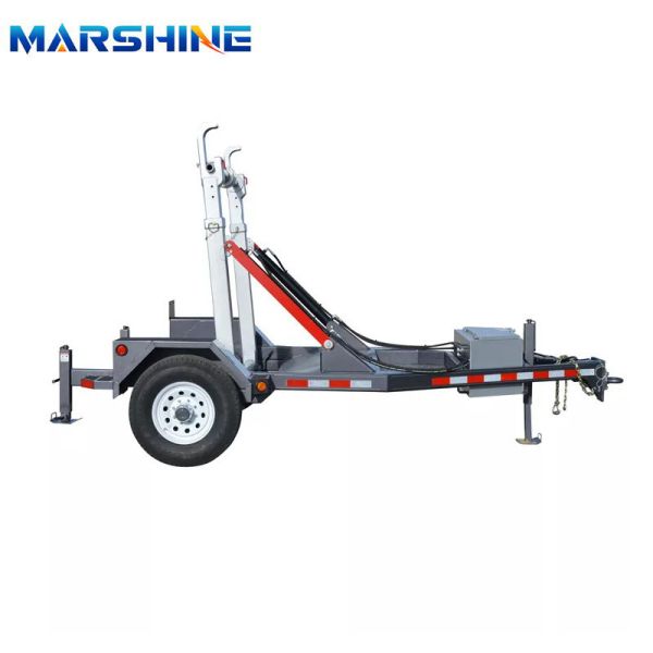 Quality Power Construction Diesel Engine Cable Drum Trailer ISO9001 Certificated for sale