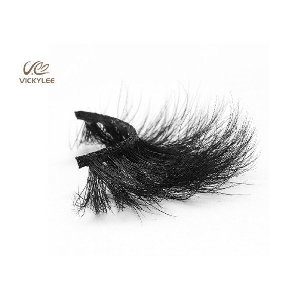 Quality Dramatic Fluffy Crossed Long 21MM 5D Mink Lashes for sale