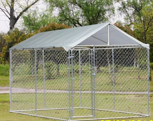 Quality Rust Resistant Galvanized Steel 4x4m Dog Run Kennel for sale