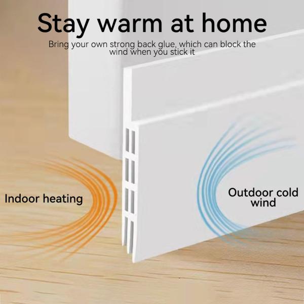 Quality TPE Interior Door Sealing Strip Self Stick Door Sweep 120cm for sale
