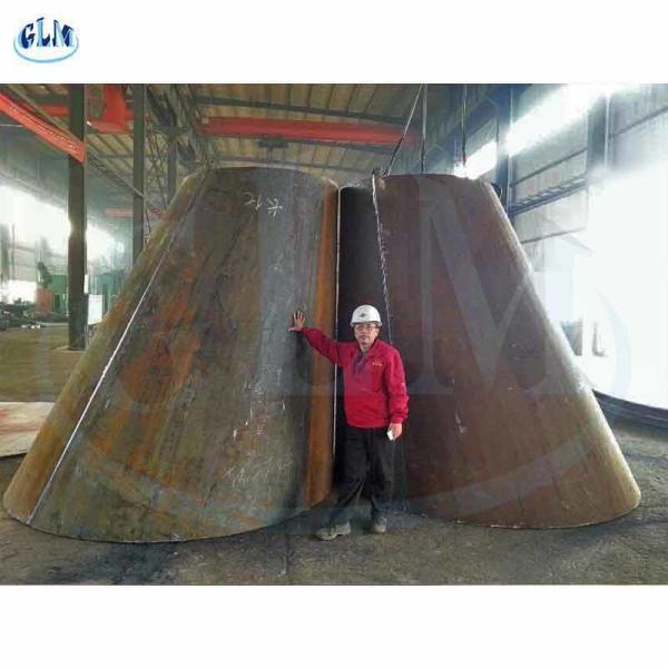 Quality PED 300mm 89MM Cylinder Conical Tank Heads Crown Radius Of Ellipsoidal Metal Dish for sale
