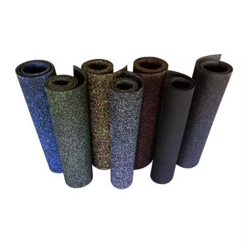 Quality Dirt Resistant Gym Rubber Flooring Rolls 3mm - 12mm Anti Slip Floor Mat Roll for sale