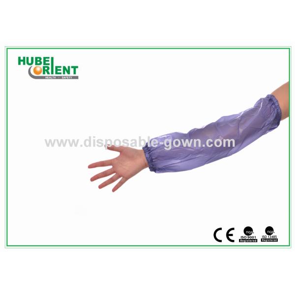 Quality 18 Inch Waterproof Durable PE Disposable Arm Sleeves / Over Sleeves for sale