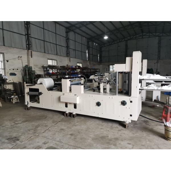 Quality Automatic Two Decks Napkin Tissue Folding Machine With Color Printing for sale