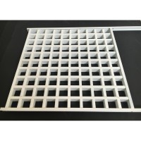 Quality Aluminum Square Lattice Grille Suspended Ceiling in white for sale