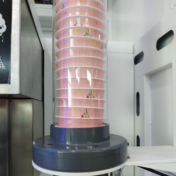 Quality Quick Making Automatic Soft Ice Cream Vending Machine With Attractive LED for sale