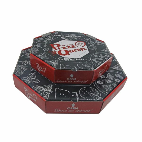 Quality Custom Logo Biodegradable Disposable Foldable Pizza Box Offset Printing for sale