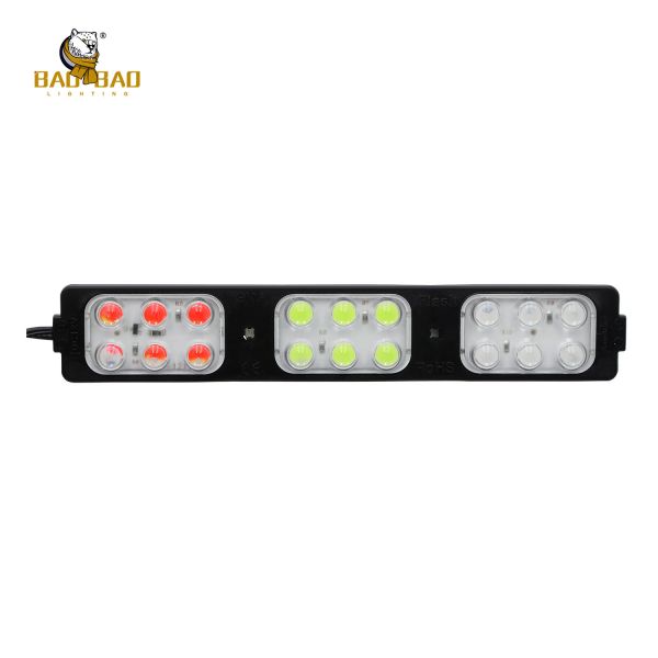 Quality Fancy Light Bar 18 LED Module Lamp Red Blue Flashing Bike Decoration for sale