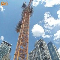 Quality Used City Lifting Tower Cranes 6 Tons XCMG 6012 Flat Head Tower Crane For for sale