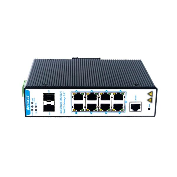 Quality SFP Managed Gigabit Ethernet Switch 2port 100 / 1000M Automatically Support IGMP for sale