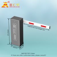 Quality HCW CE EMC Toll Barrier Gate / Customized 3.5m Length Vehicle Boom Barrier System for sale