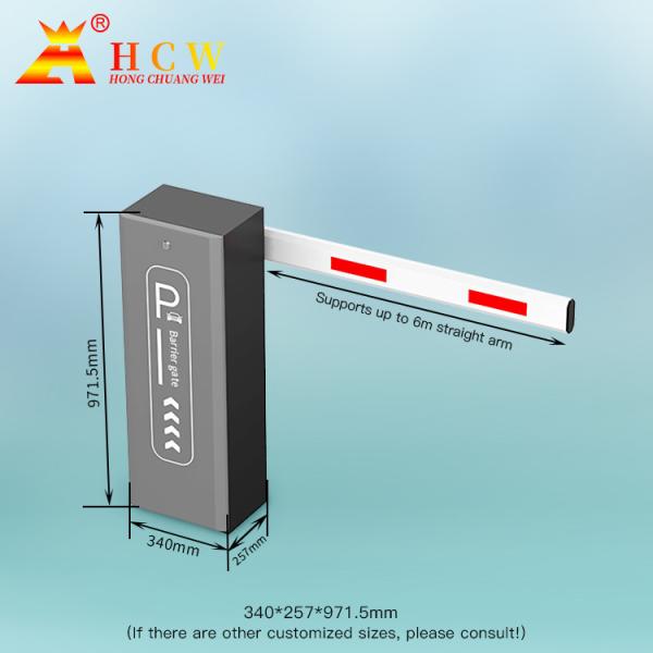 Quality HCW DC24V Parking Barrier Gate Folding Arm Barrier Gate Articulated Boom for sale