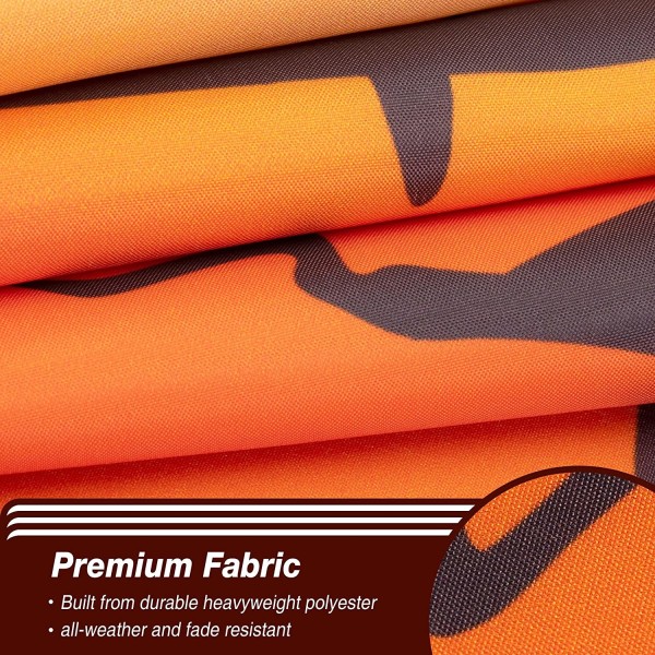 Quality Orange 120x180cm Halloween Outdoor Flags Double Sided Printed for sale