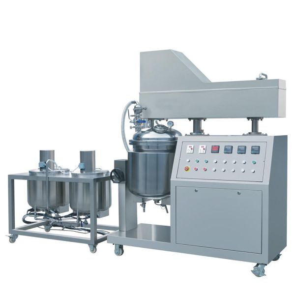 Quality Factory Price Double Cylinder Hydraulic Lift 5L-20000L Cosmetic Production Line Vacuum Emulsifier Machine for sale