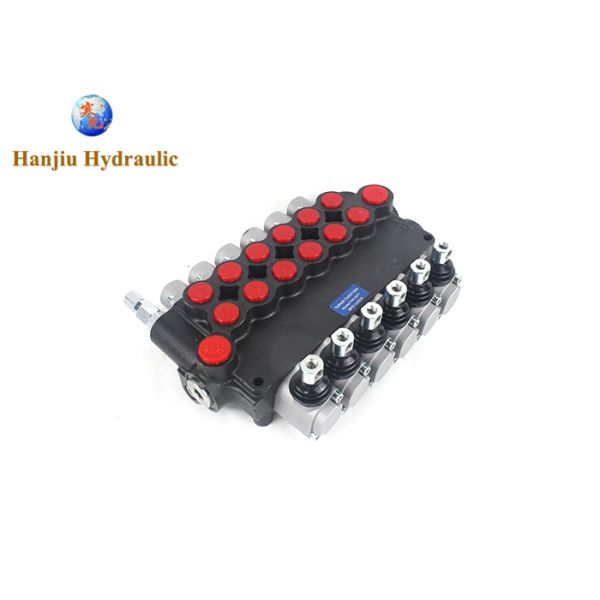 Quality P80 Series Monoblock Control Valves，6 handles with spring control, BSPP ports for sale