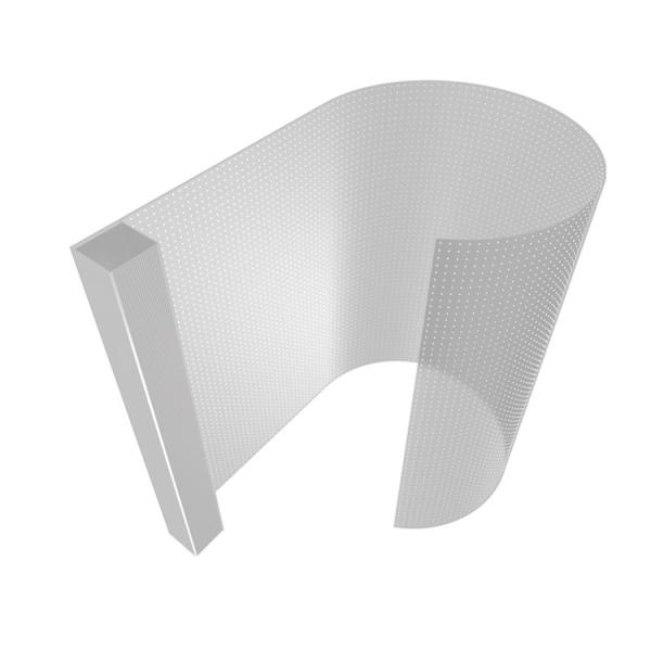 Quality DC5V P8 Flexible Transparent LED Screen For Window And Glass for sale