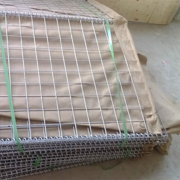 Quality ISO Military Welded Gabion Box 3-6mm Wire Diameter 1.98x2.3x1.8m for sale
