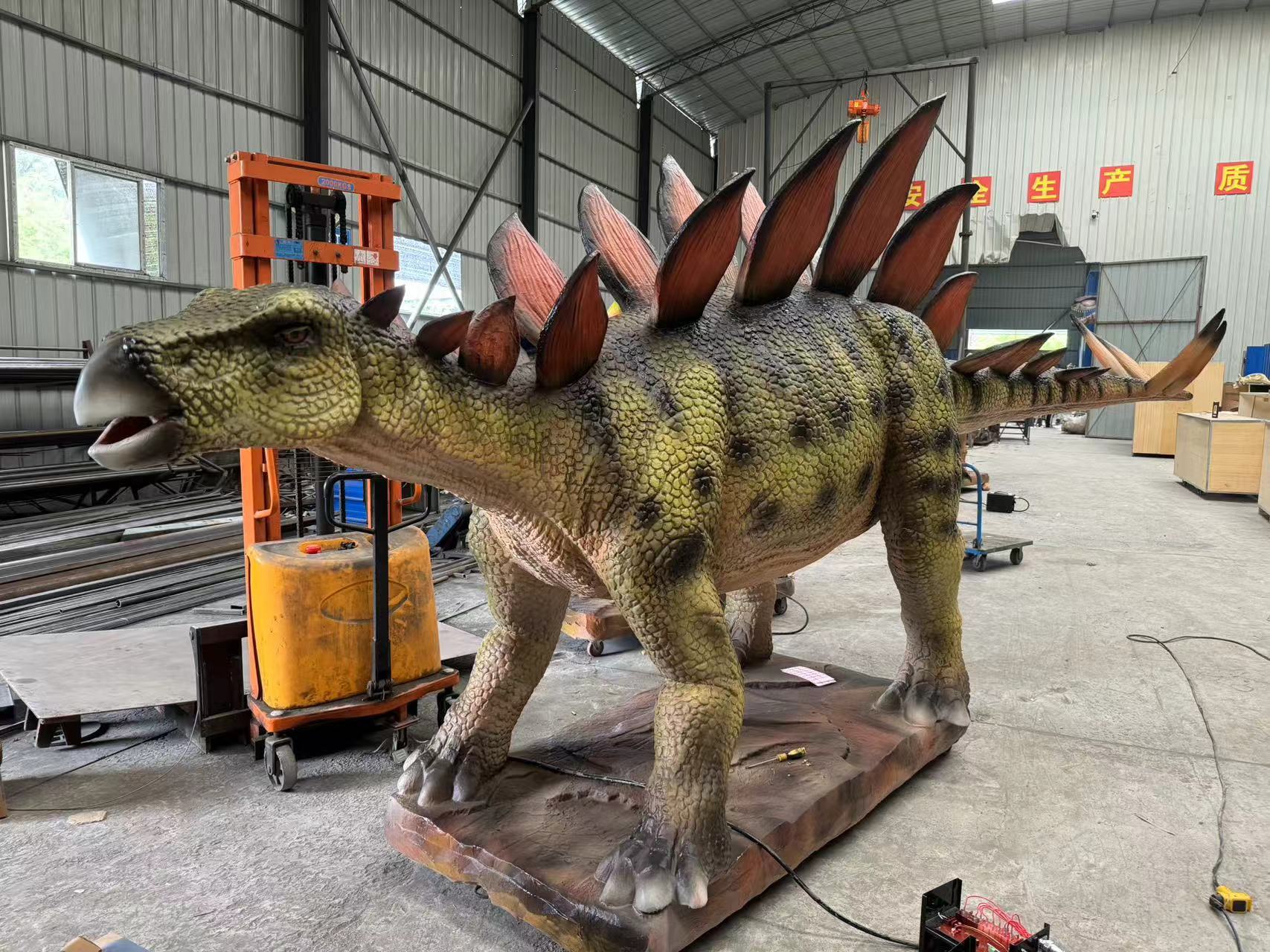 Quality Dino Park High-quality Professional Animatronic Dinosaur Stegosaurus 6m Model for sale