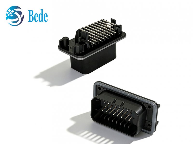 Quality AMPSEAL 1-776087-1 23-Pin Right Angle Automotive Connector PCB Header for sale