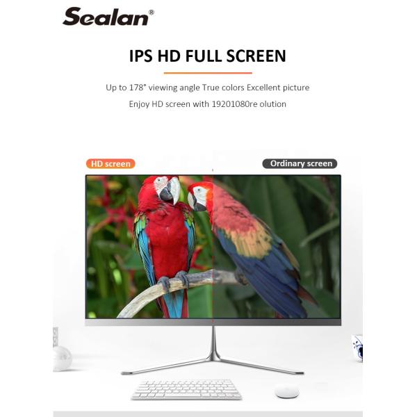 Quality 3mm Frame 21.5 inch 23.8 Inch AIO Desktop Computer With Intel HM410 Motherboard for sale
