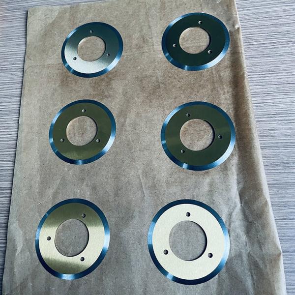 Quality Wear-resistant circular round blades paper cutter knife with good quality for sale