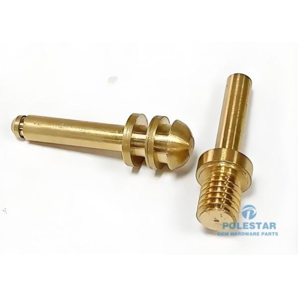 Quality Tin Plated Brass CNC Machining 3 Axis Electroplating CNC Machined Parts For Valves for sale