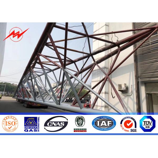 Quality Communication Telecommunic Steel Mono Pole Telecom Three Legs Tower With 86 Galvanization Standard for sale