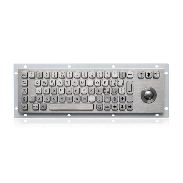 Quality 69 keys compact format IP65 static stainless steel keyboard with optical for sale