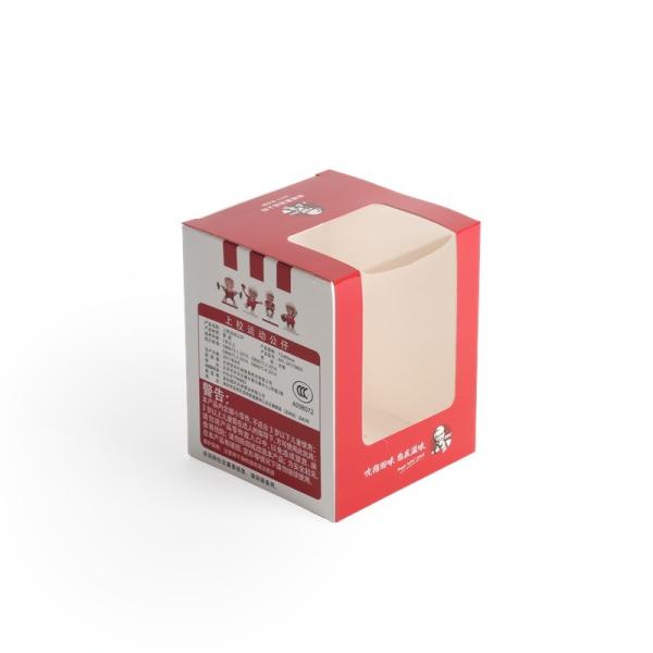 Quality Transparent Window Paper Food Box Packaging Eco Conscious Folding Paperboard for sale