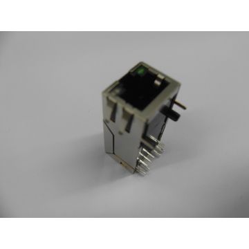 Quality 12 Pin Shielded 1000 BASE - TX Industrial Integrated Magnetics RJ45 Connector, for sale