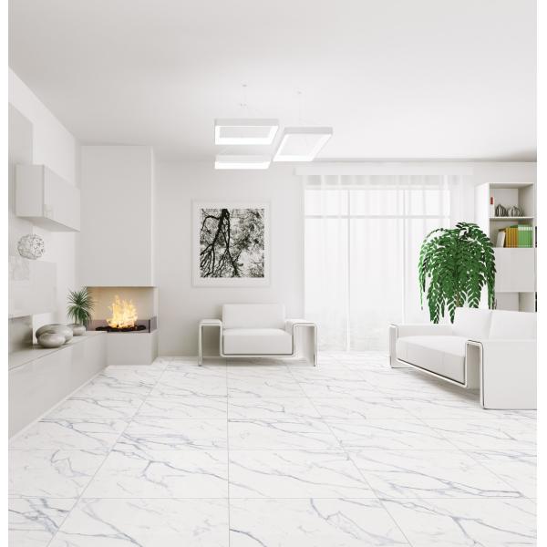 Quality Modern Design Style Porcelain Tiles Bianco Carrara White for Living Room Decoration for sale