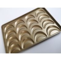 Quality Aluminum Steel 16 Links Croissant Hot Dog Bread Mold Economical for sale