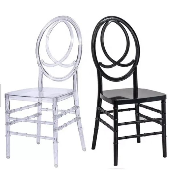 Quality OEM Acrylic Resin Phoenix Chair Modern White Resin Chiavari Chairs for sale
