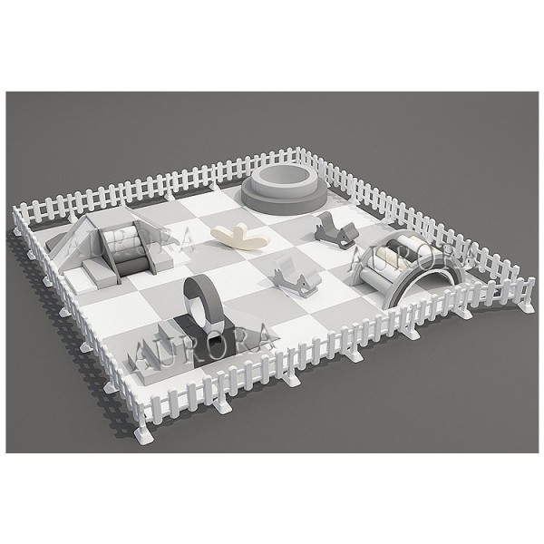Quality Soft Play Area Kids Grey And White Soft Play Equipment Party Play Games For Party Hire for sale