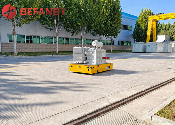 Quality 30 Ton Steerable Flexible Trackless Transfer Cart with Customized Load Capacity for sale