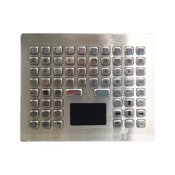 Quality Super-tiny Stainless Steel Industrial Keyboard With Touchpad And Function Keys for sale