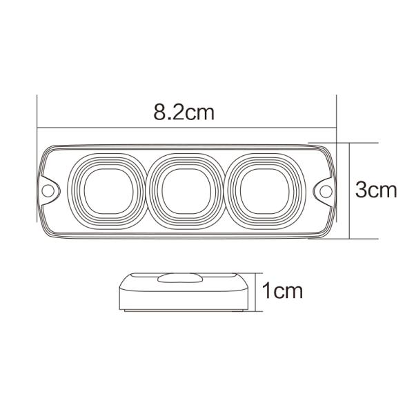 Quality Flash Strobe Lights 12V 24V LED Amber Strobe Warning Lighting For Trucks R10 R65 for sale
