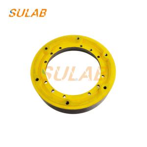 Quality SULAB Cast Iron Elevator Wheel Rollers Main Traction Sheave In Elevator for sale