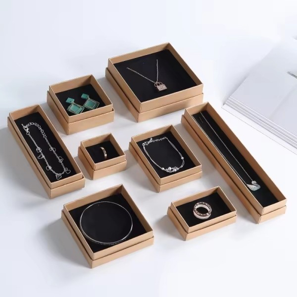Quality Eco Friendly Custom Cardboard Jewelry Gift Boxes Portable With Foam Insert for sale