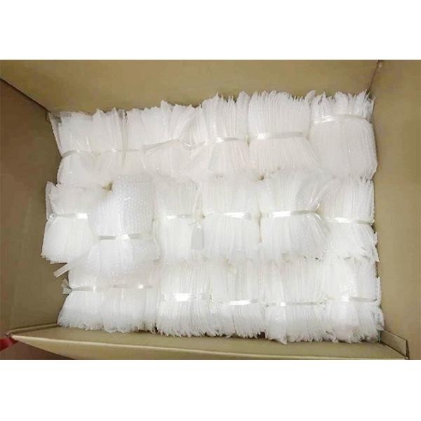 Quality Flat Open 9mm White Transparent Biodegradable Bubble Bags Two Edge Sealed ROHS for sale