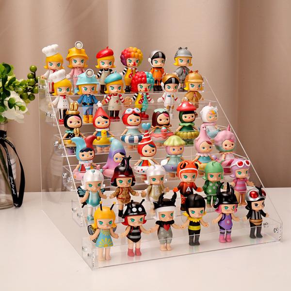 Quality Model Clear Acrylic Display Riser Stand Shelf Customized Layered Transparent 6 for sale